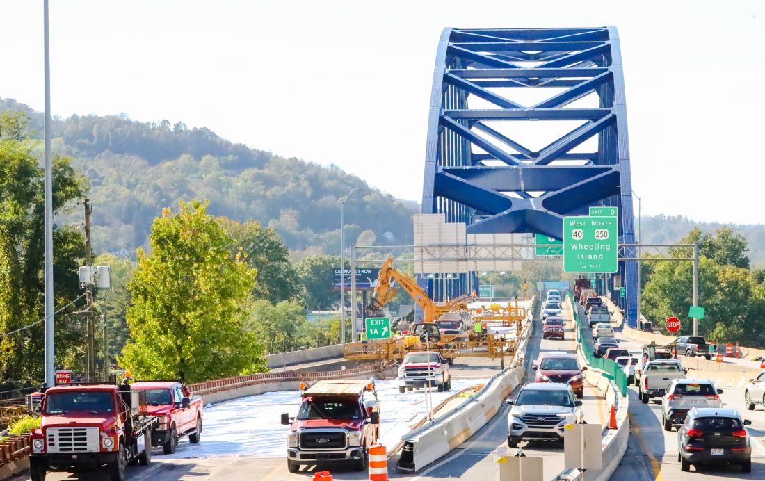 Crews Pour New Deck for Fort Henry Bridge in Wheeling | News, Sports ...